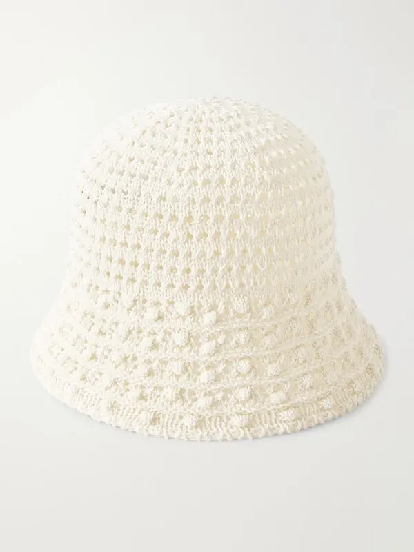ERES Carats Crocheted Sun Hat - Neutrals