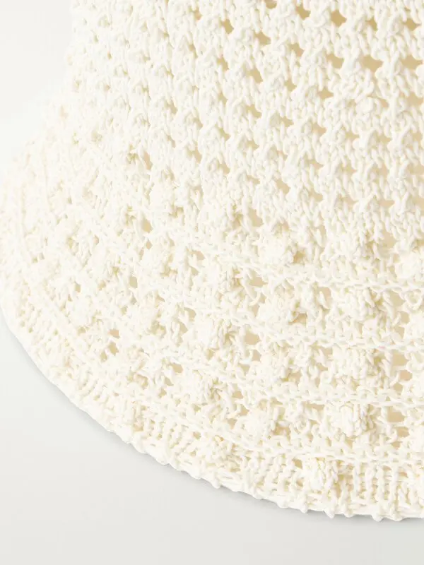 ERES Carats Crocheted Sun Hat - Neutrals
