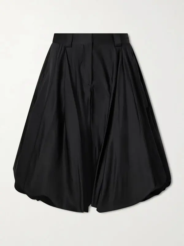 Balenciaga Pleated Satin Shorts