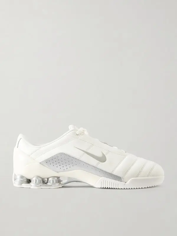 Nike T90 Shox Magia Qs Leather Sneakers - Silver