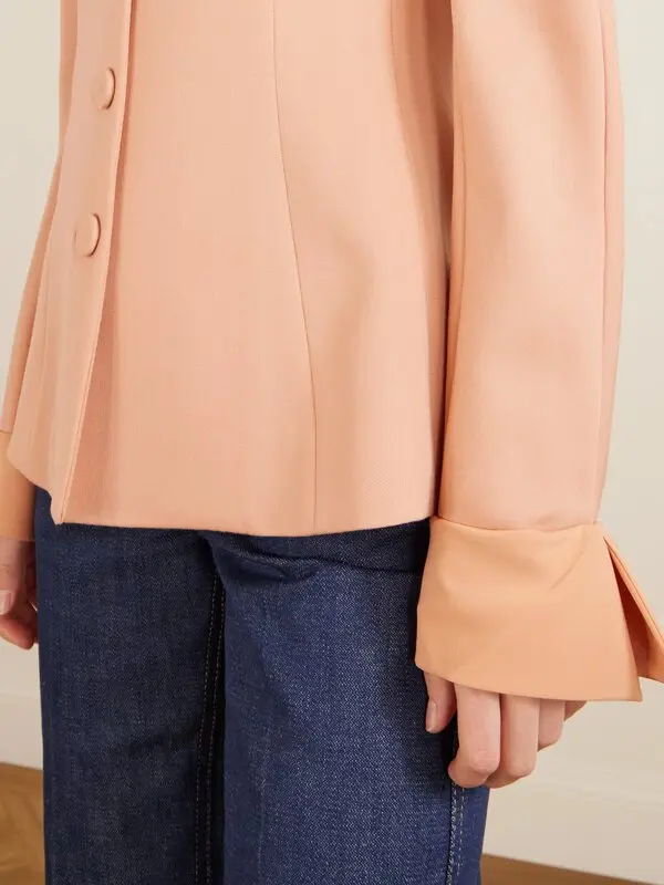 Chloé Wool-crepe Jacket - Pink