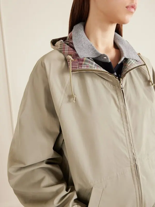 Aimé Leon Dore Hooded Reversible Checked Jacket