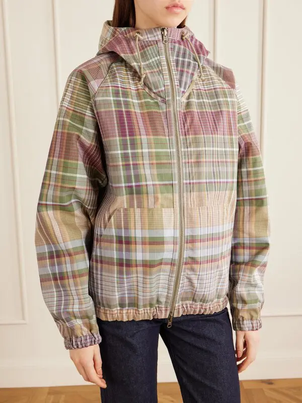 Aimé Leon Dore Hooded Reversible Checked Jacket