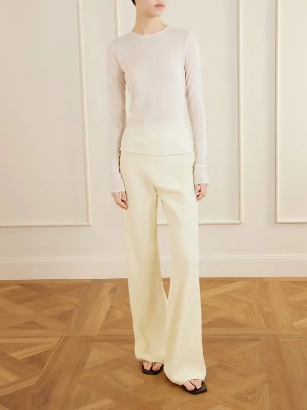 SKIMS Long Sleeve Cashmere Top - Neutrals