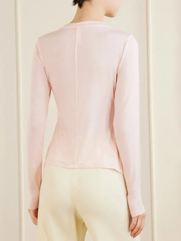 SKIMS Sheer Modal-blend Henley Top