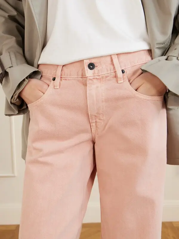SLVRLAKE Mica Relaxed Low-rise Wide-leg Jeans