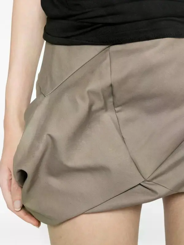ENTIRE STUDIOS Structured Mini Skirt - Neutrals