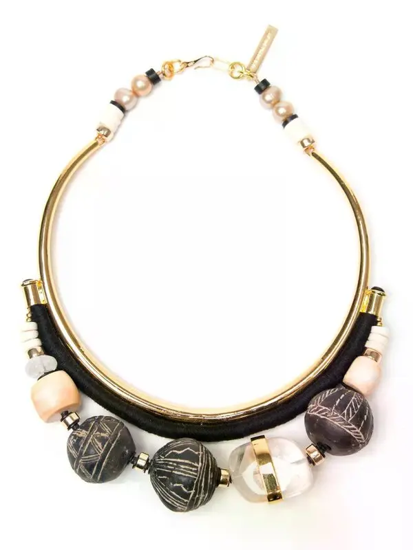 LIZZIE FORTUNATO Mountain And Sea Necklace - Black