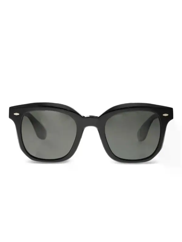 Brunello Cucinelli Nino Square-toe Sunglasses - Black