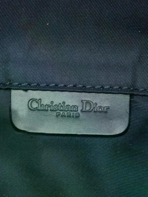 Dior 2000 Diorissimo Canvas Saddle Pouch - Blue