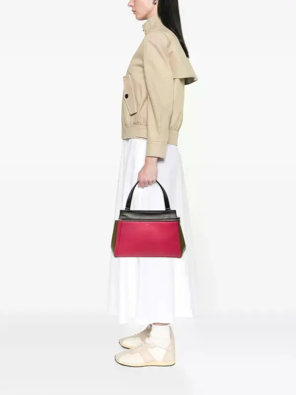 Celine 2014 Medium Tricolor Leather Edge Handbag