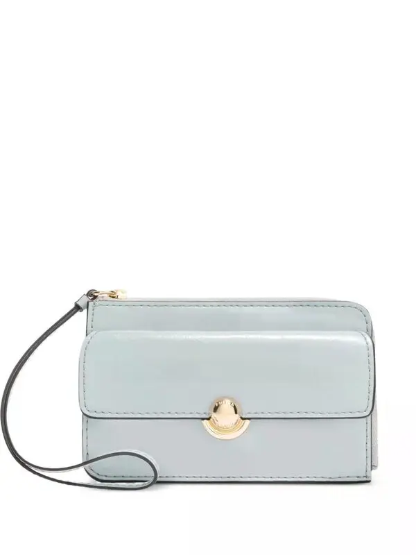 Furla Sfera Zip Leather Card Case - Blue