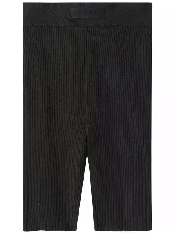 Fear Of God Stretch Ribbed Shorts - Black