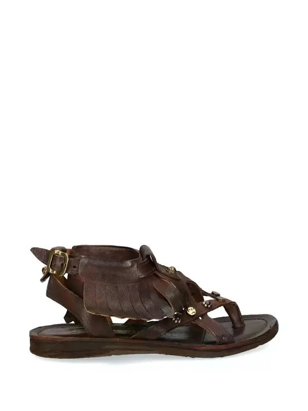 A.S.98 Fringed Studded Sandals