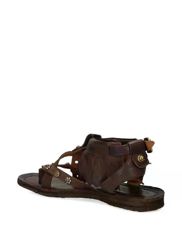 A.S.98 Fringed Studded Sandals