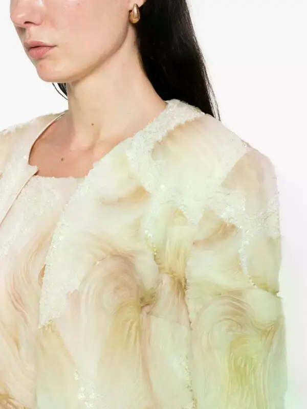 DE SANTIS Sequin-embellished Coat