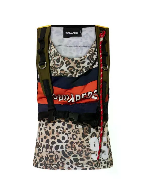 Dsquared2 Leopard Print Tank Top