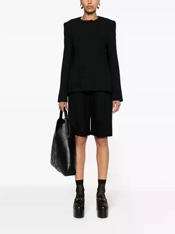 Sportmax Collarless Single-breasted Blazer