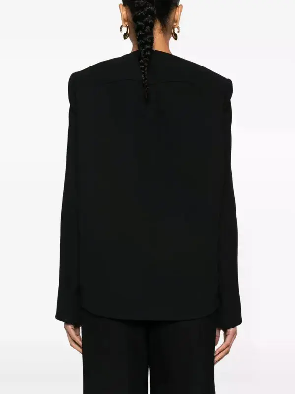Sportmax Collarless Single-breasted Blazer