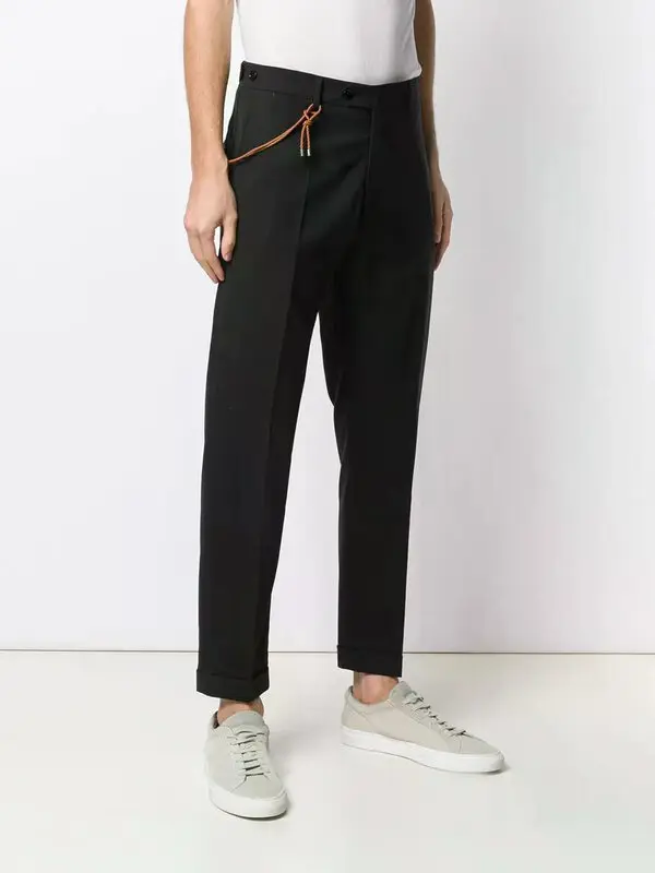 BERWICH Wool Blend Chinos With Rope Detail
