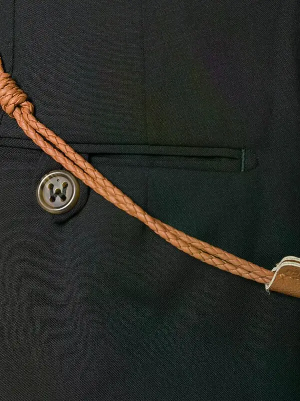 BERWICH Wool Blend Chinos With Rope Detail