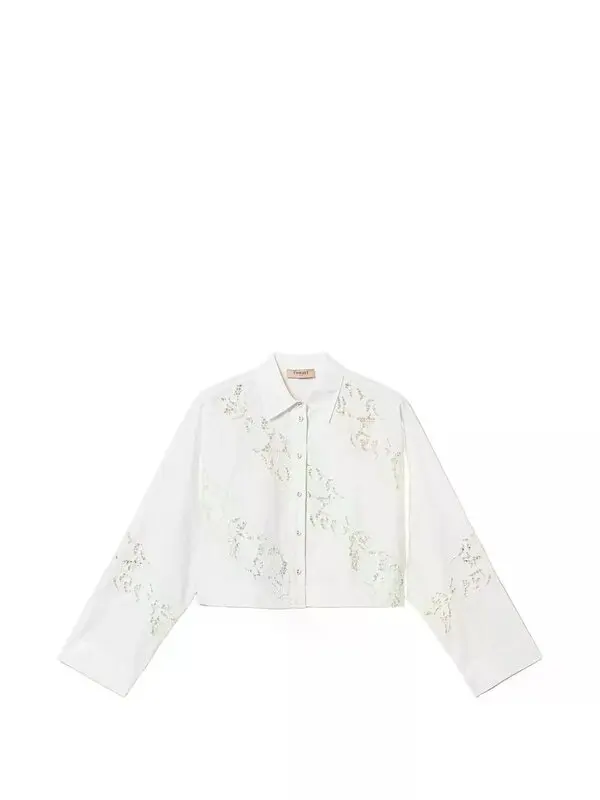 TWINSET Cotton Broderie Anglaise Shirt