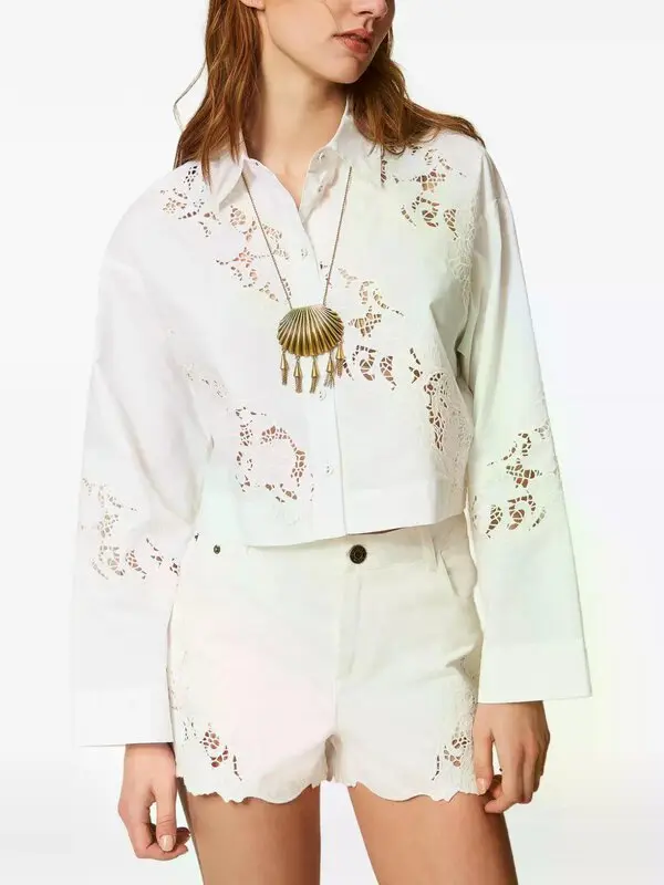 TWINSET Cotton Broderie Anglaise Shirt