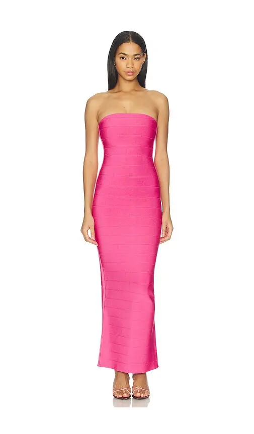 Nbd Kirstyn Strapless Maxi Tube Dress - Pink