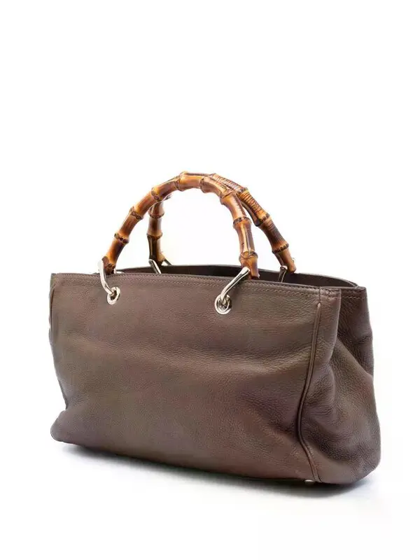 Gucci Bamboo Shopper Satchel In Calfskin