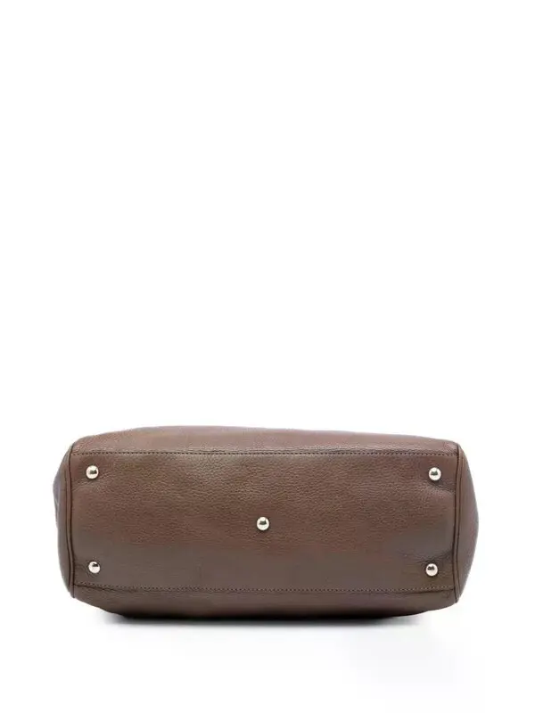 Gucci Bamboo Shopper Satchel In Calfskin
