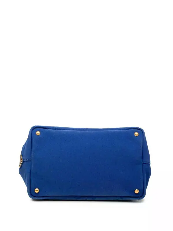Prada 2013-2025 Canapa Logo Satchel - Blue