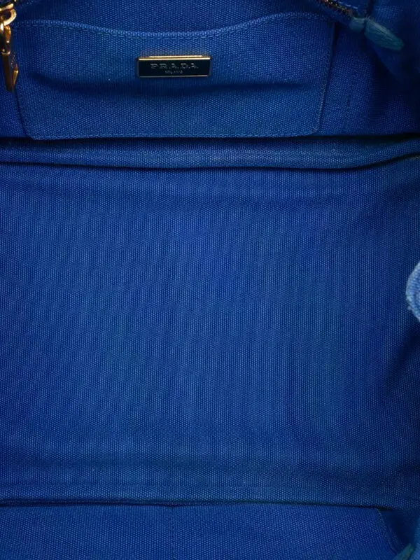 Prada 2013-2025 Canapa Logo Satchel - Blue