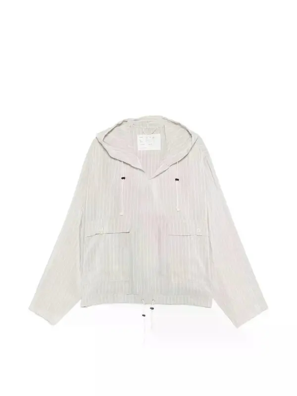 CAMIEL FORTGENS Striped Hooded Jacket