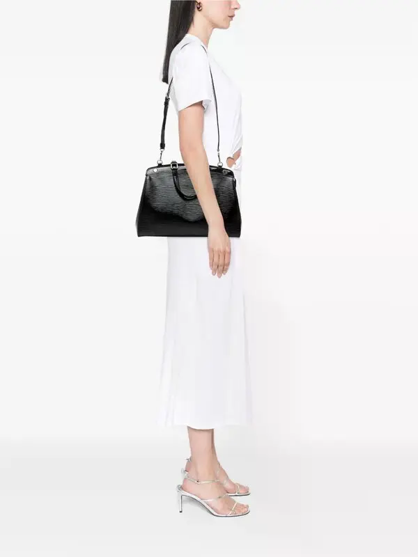 LOUIS VUITTON 2014 Electric Epi Brea Mm Satchel - Black
