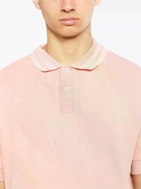 BOSS Striped Collar Polo Shirt