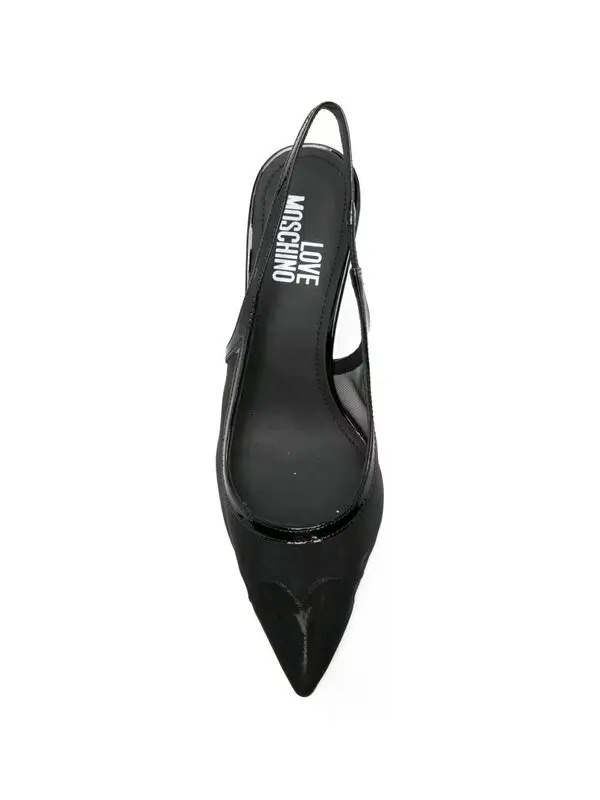 Moschino Mesh Point-toe Pumps