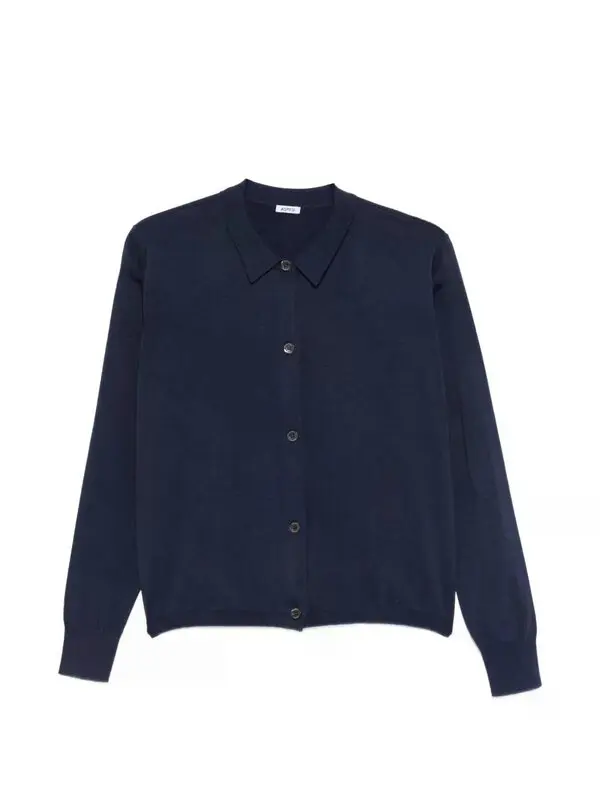 Aspesi Buttoned Collar Cardigan