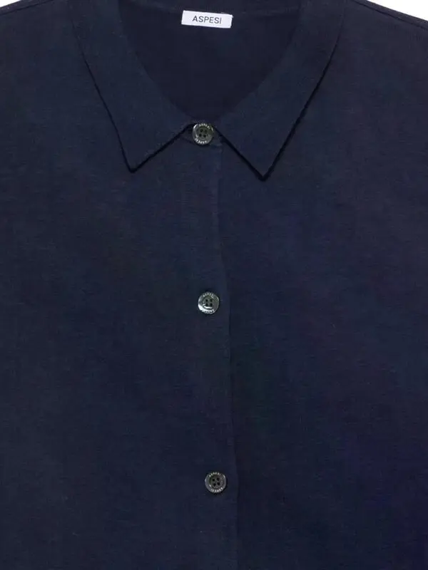 Aspesi Buttoned Collar Cardigan