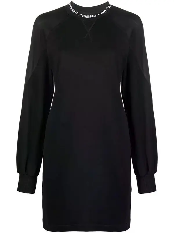 DIESEL® Logo Collar Sweater Dress