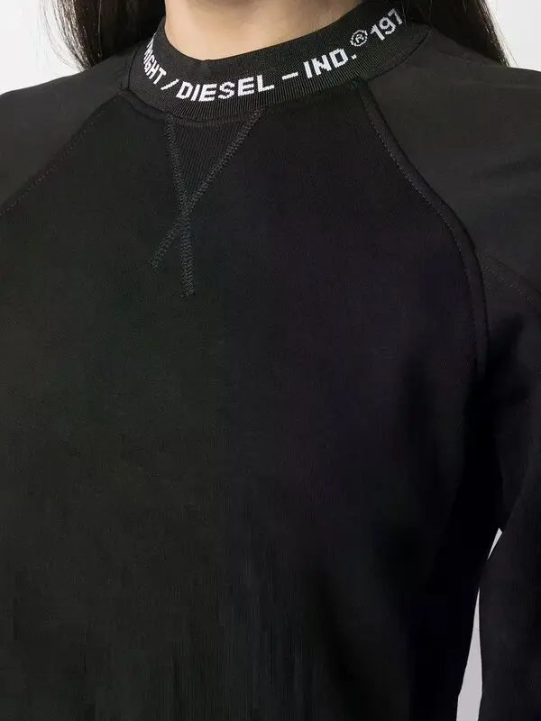 DIESEL® Logo Collar Sweater Dress