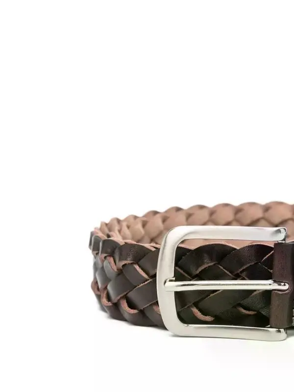 DANIELE ALESSANDRINI Braided Leather Belt