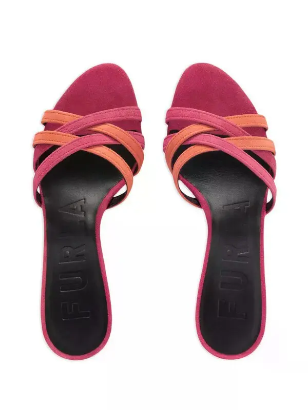 Furla Essential Crossover-strap Sandals - Pink