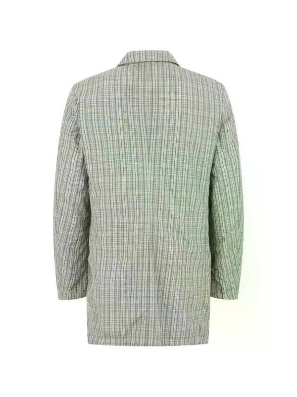 MOORER Checked Button Coat