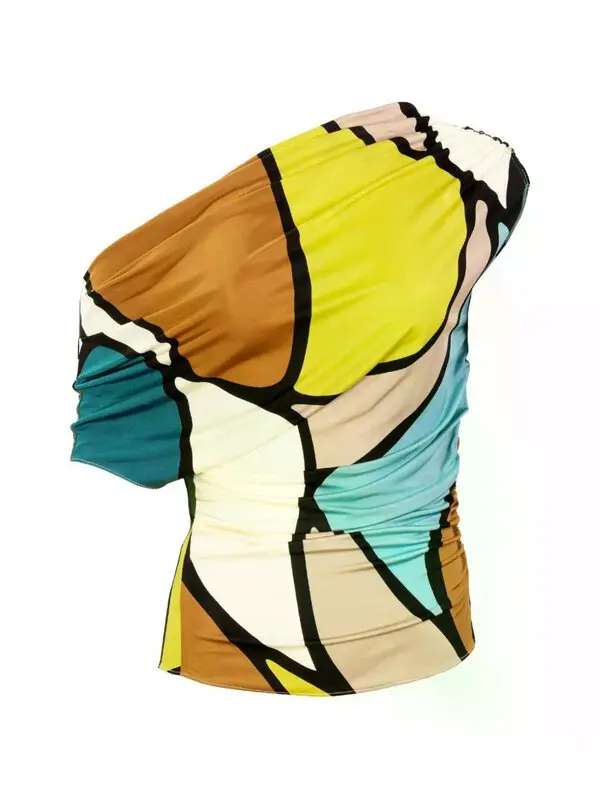 Silvia Tcherassi Abstract Print Blouse