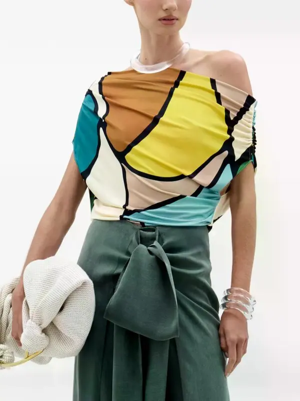 Silvia Tcherassi Abstract Print Blouse