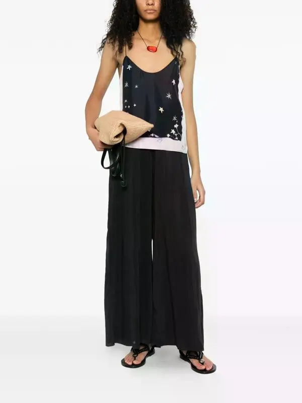 FORTE_FORTE Star-print Strap Top