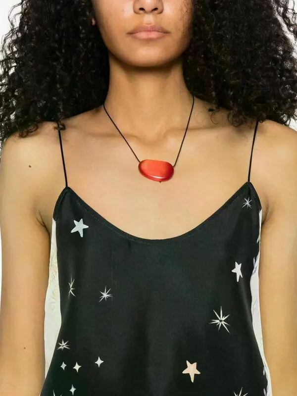 FORTE_FORTE Star-print Strap Top