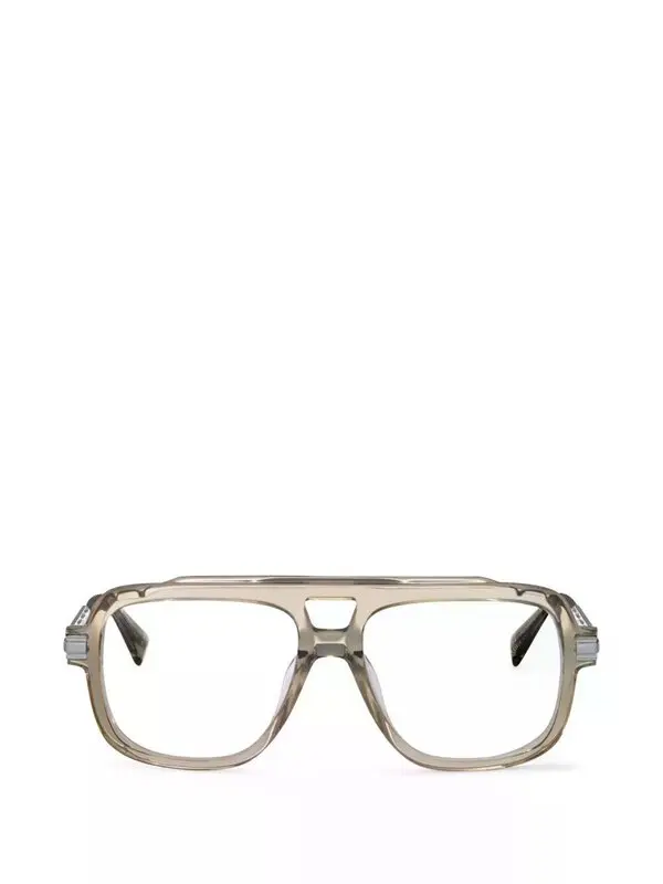 Balmain Square Frame Glasses - Grey