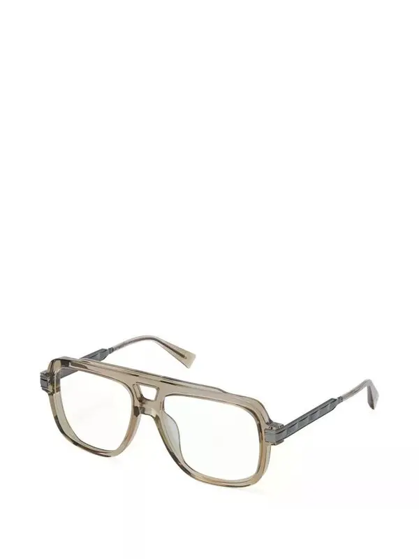 Balmain Square Frame Glasses - Grey