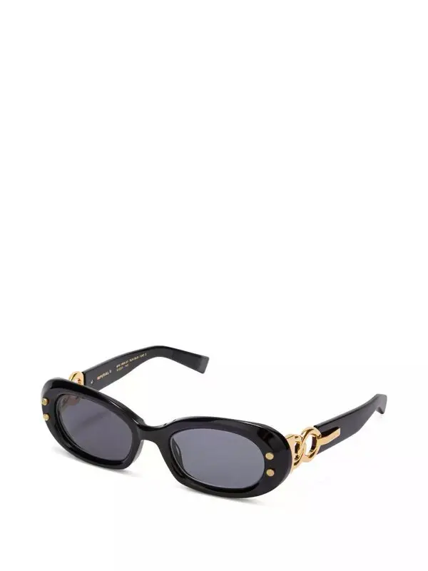 Balmain Oval-frame Sunglasses - Black